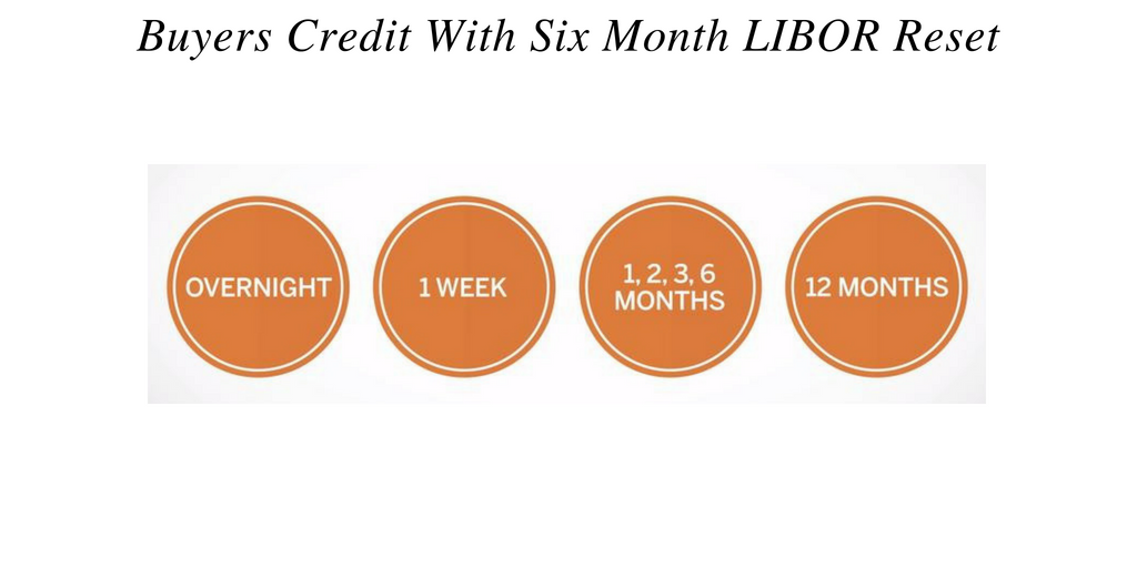 Buyers Credit with 6 Month Libor Reset | Buyer's Credit & Supplier's Credit